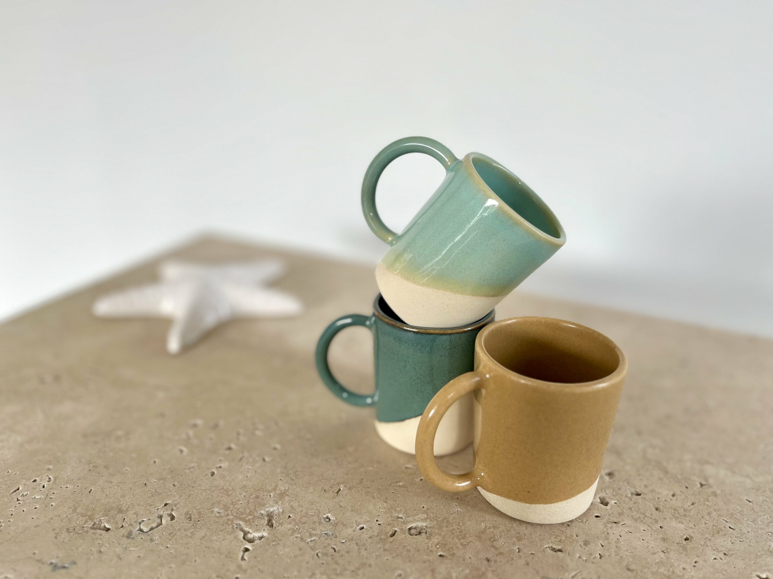 Tasse expresso avec anse en céramique artisanale - Atelier Suarelle ...